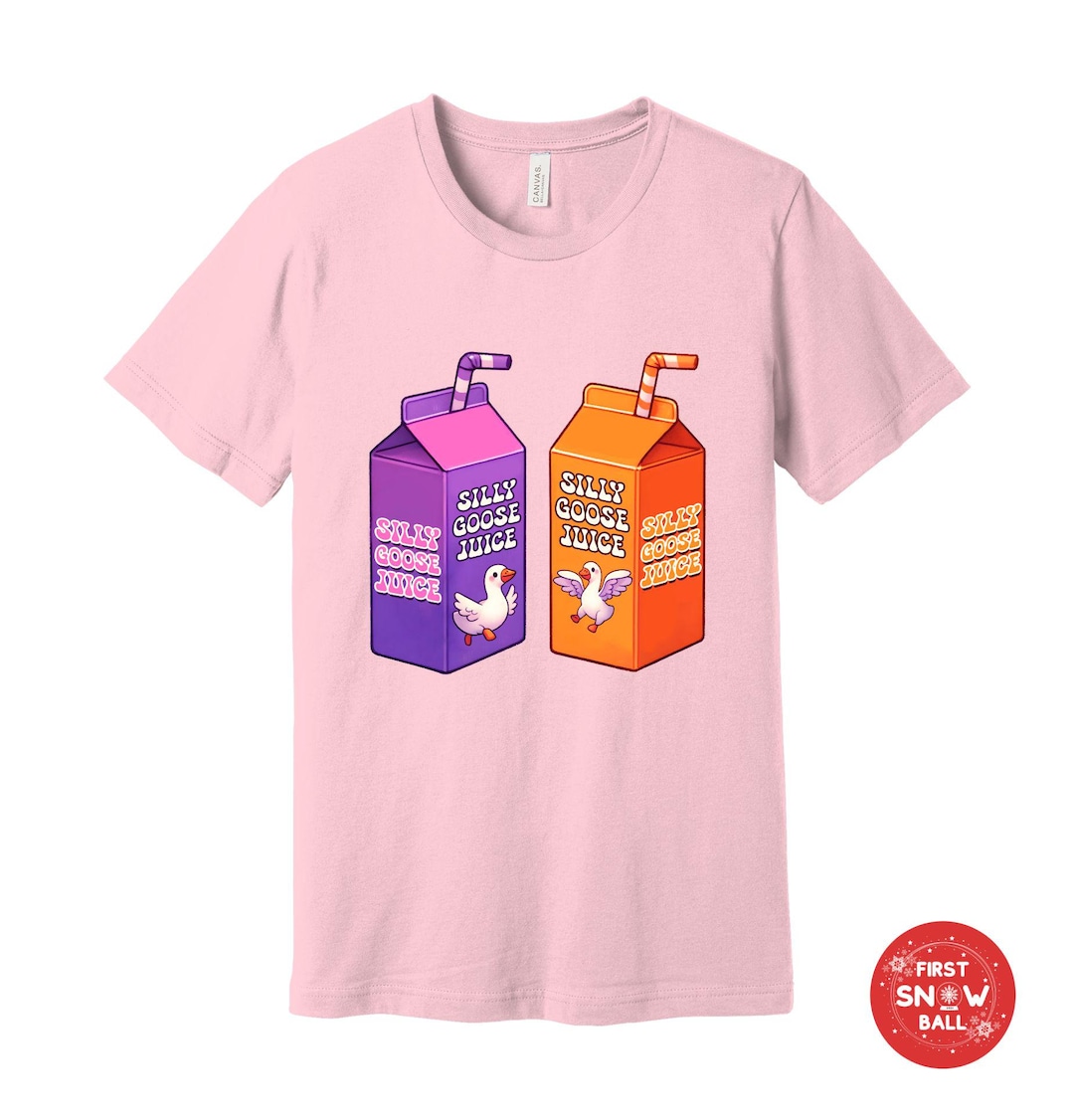 Silly Goose Juice Cartoon T-shirt, Funny Juice Box Design, Unisex ...