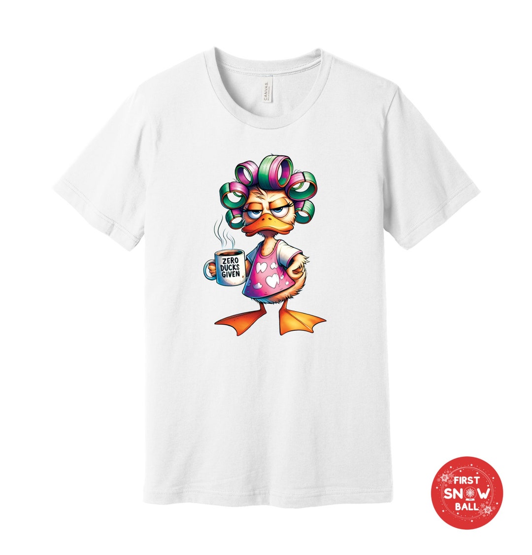Sassy Cartoon Duck Shirt - Humorous Novelty Tee for Women - Etsy