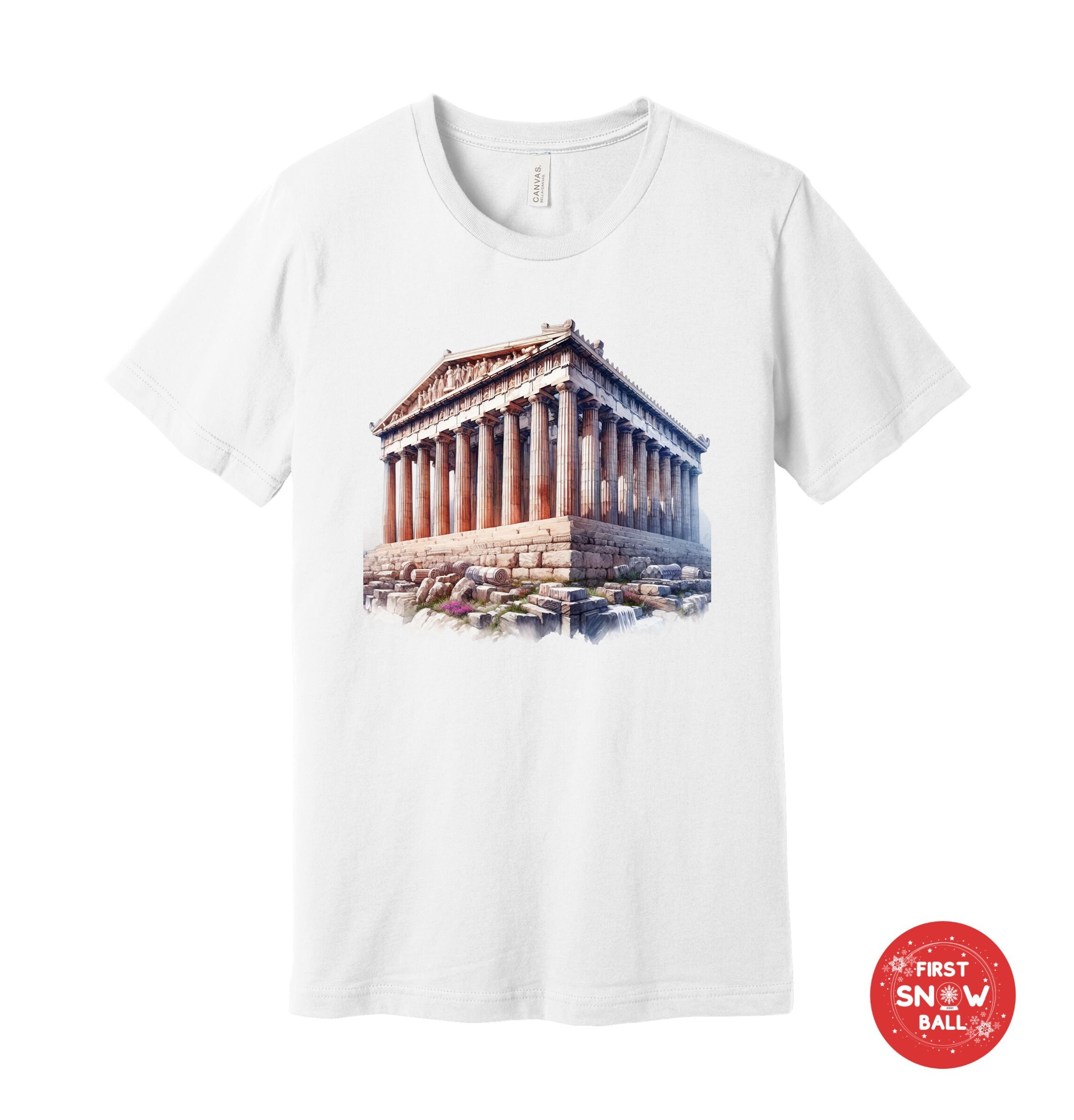 Parthenon Greece T-shirt - Ancient Greek Architecture Tee - Historical ...