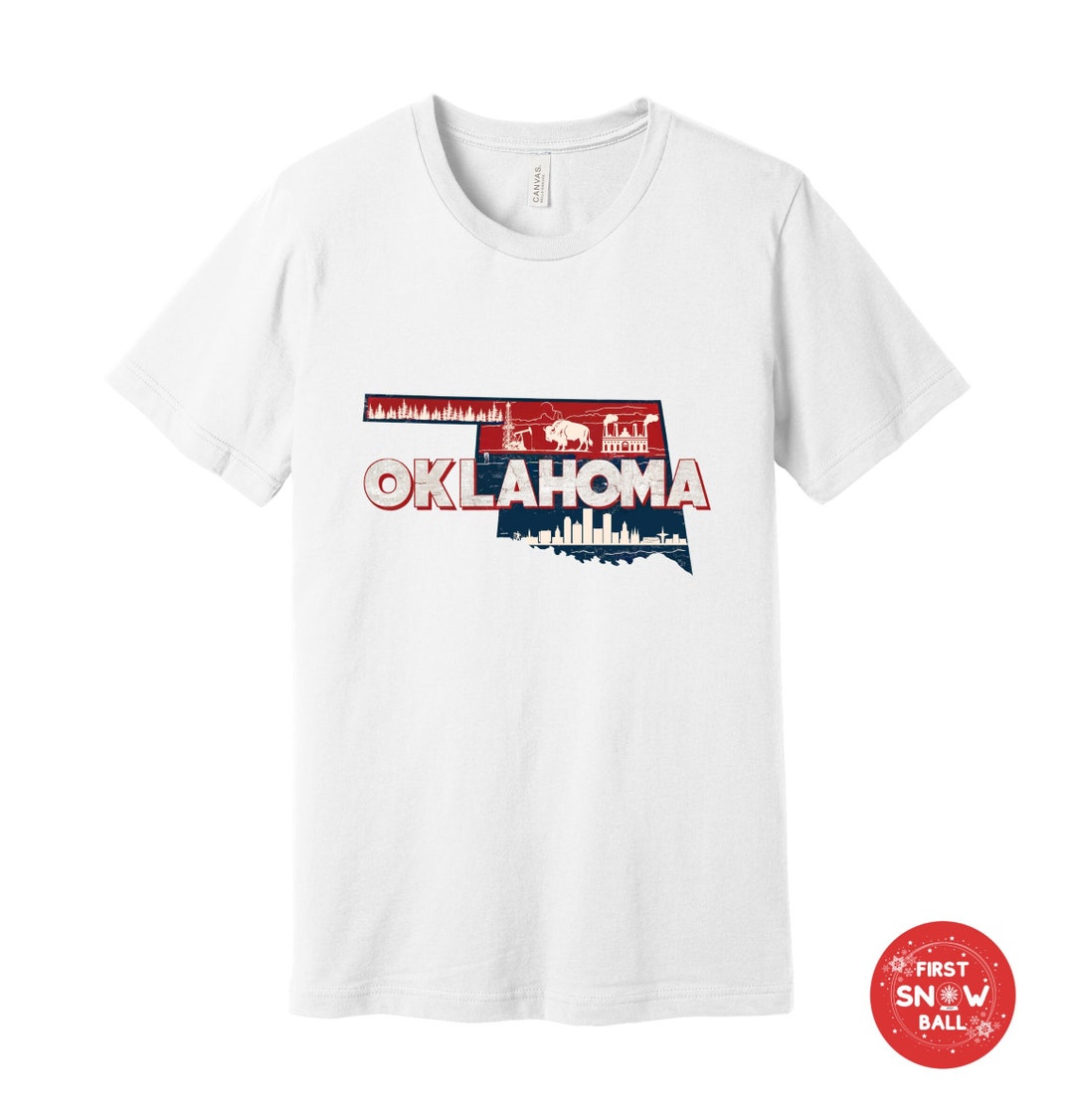 Oklahoma Landmarks T-shirt With Iconic State Design - Etsy