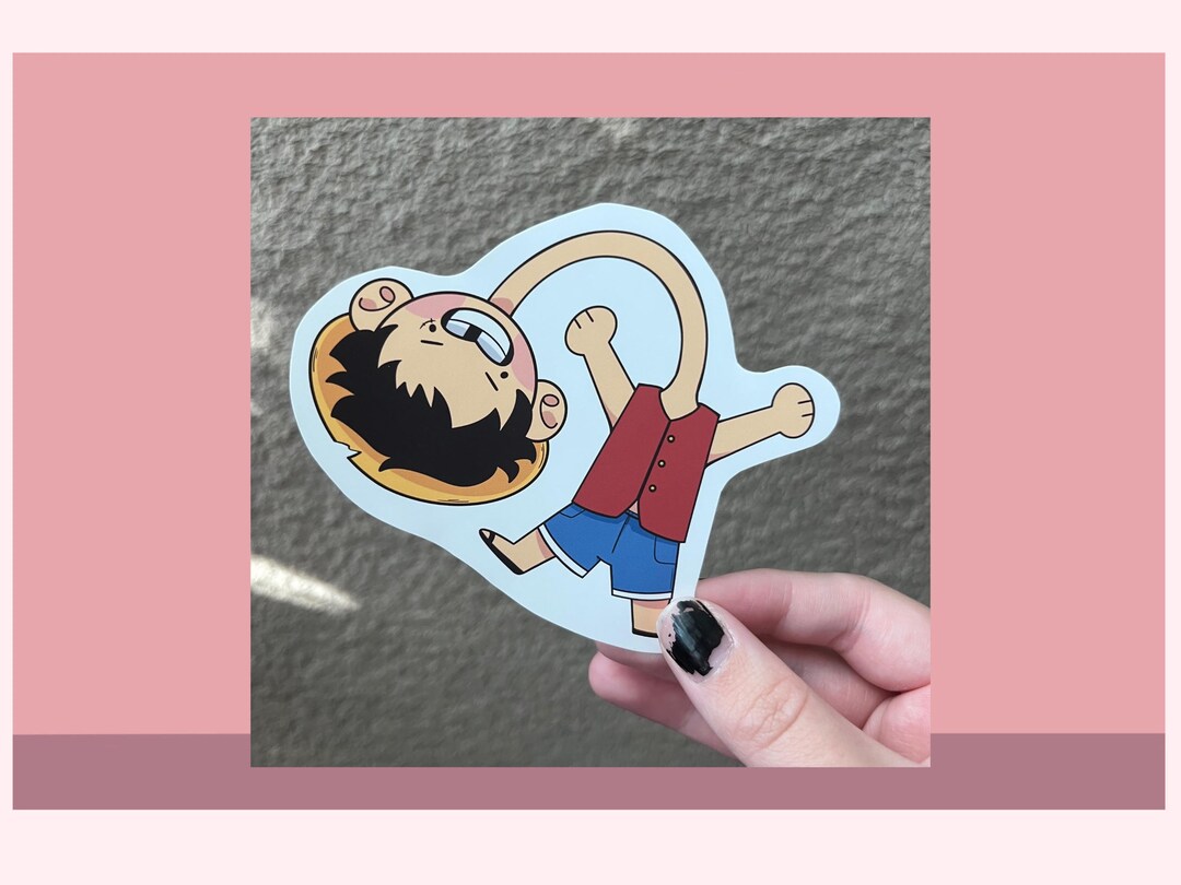 Stretch Luffy One Piece Matte Sticker 3.5 - Etsy