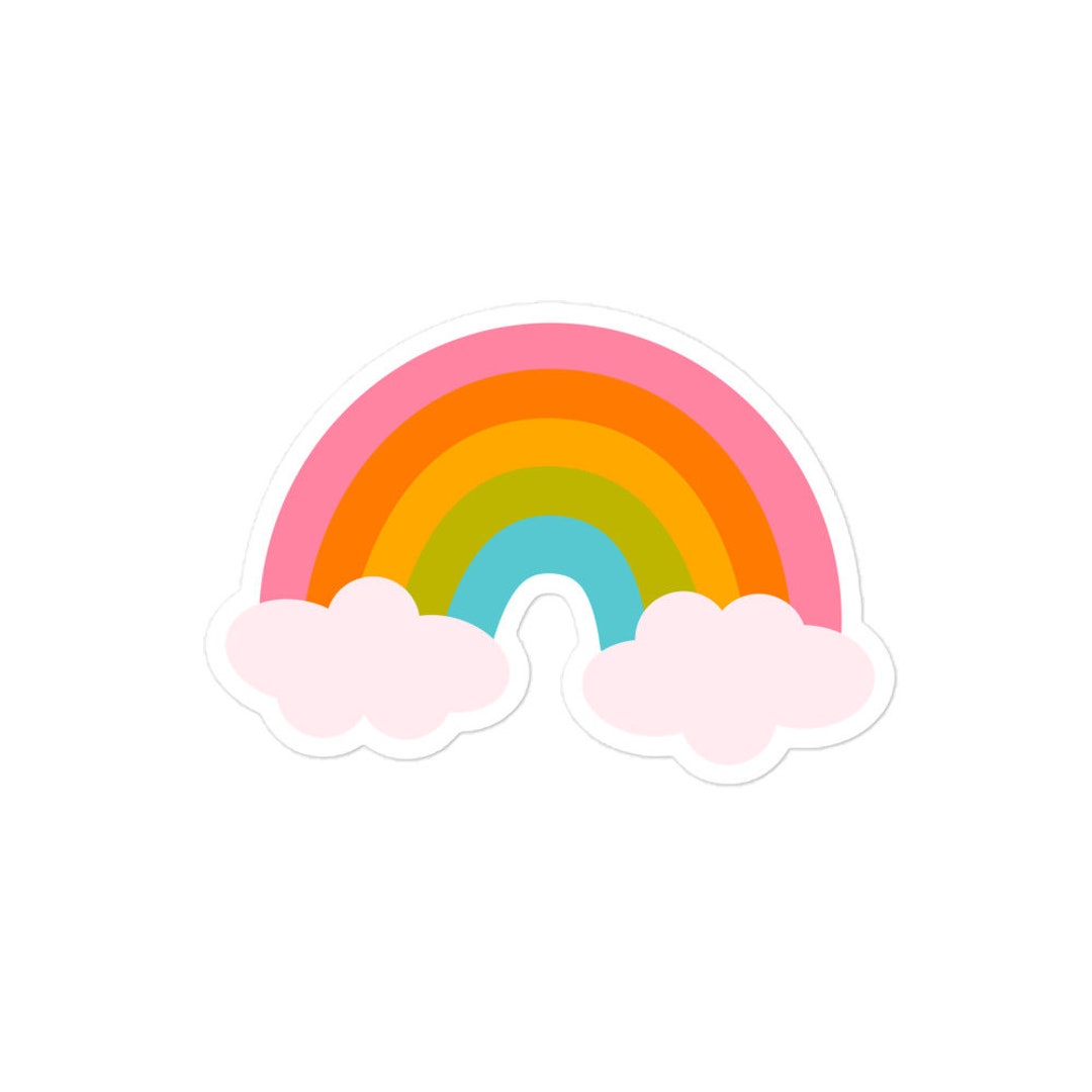 Rainbow Sticker - Etsy