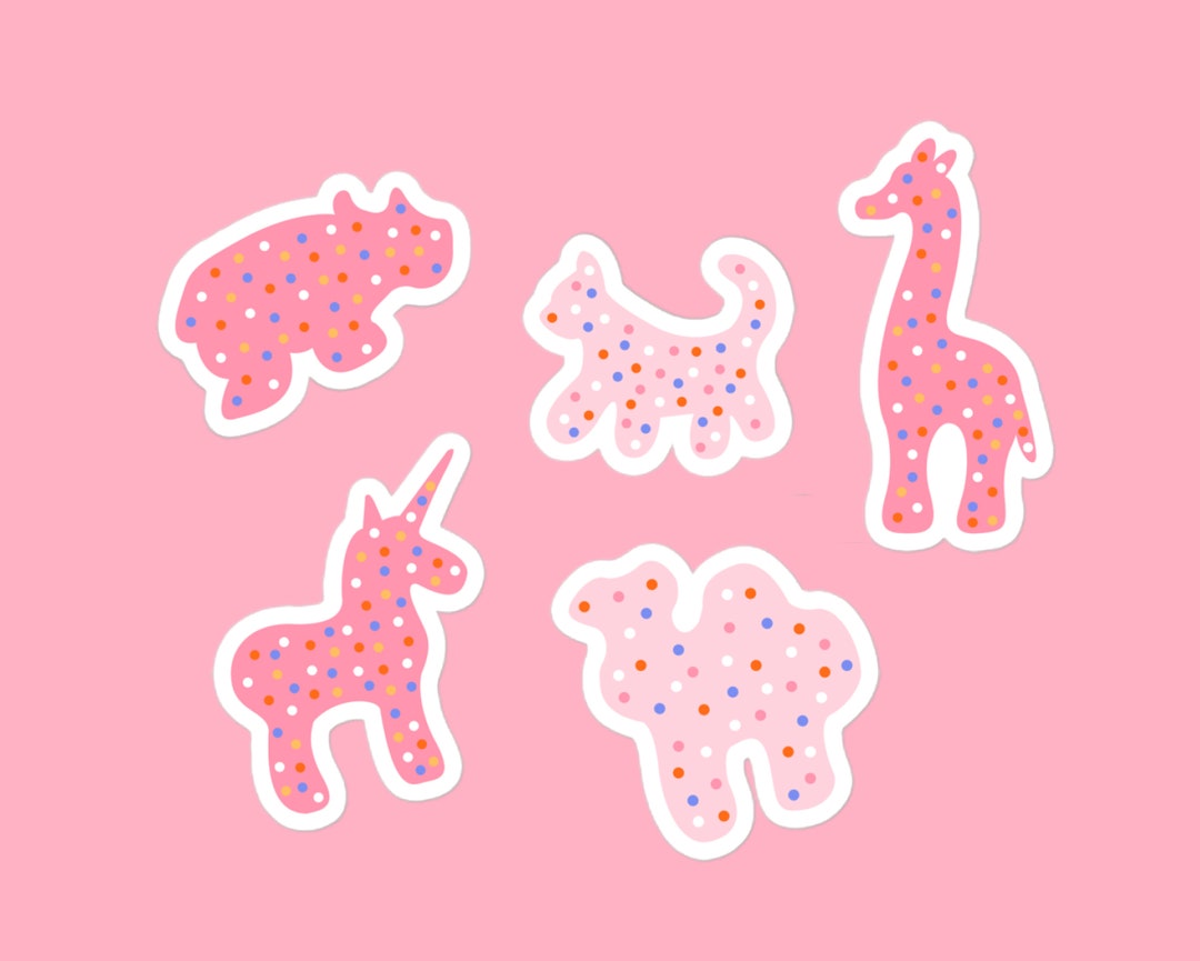 Circus Animal Cookie Sticker Sheet Cute Fun Nostalgic Retro - Etsy