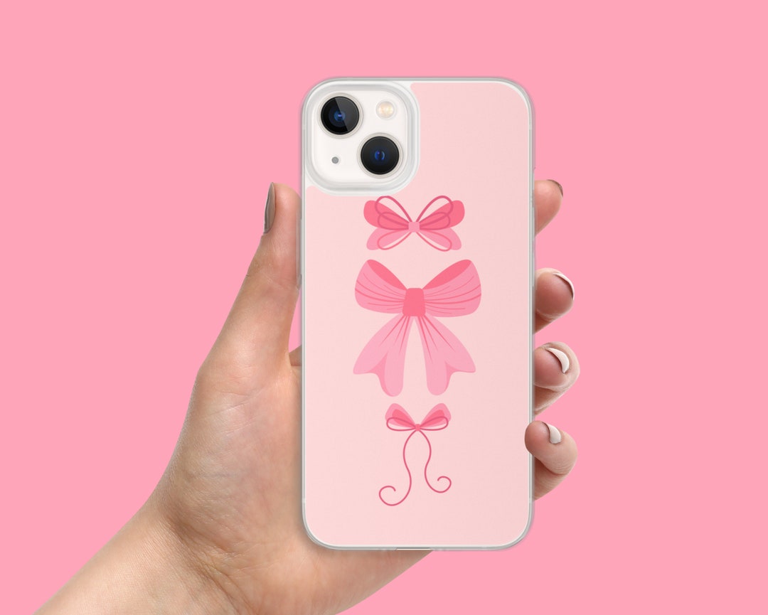 Coquette Phone Case, Pink Bow Phonecase Cute Soft Girly Era iPhone Case ...