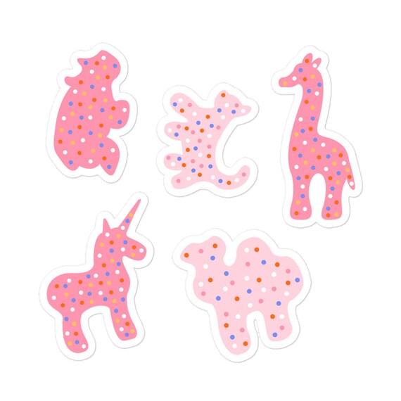 Circus Animal Cookie Sticker Sheet Cute Fun Nostalgic Retro - Etsy