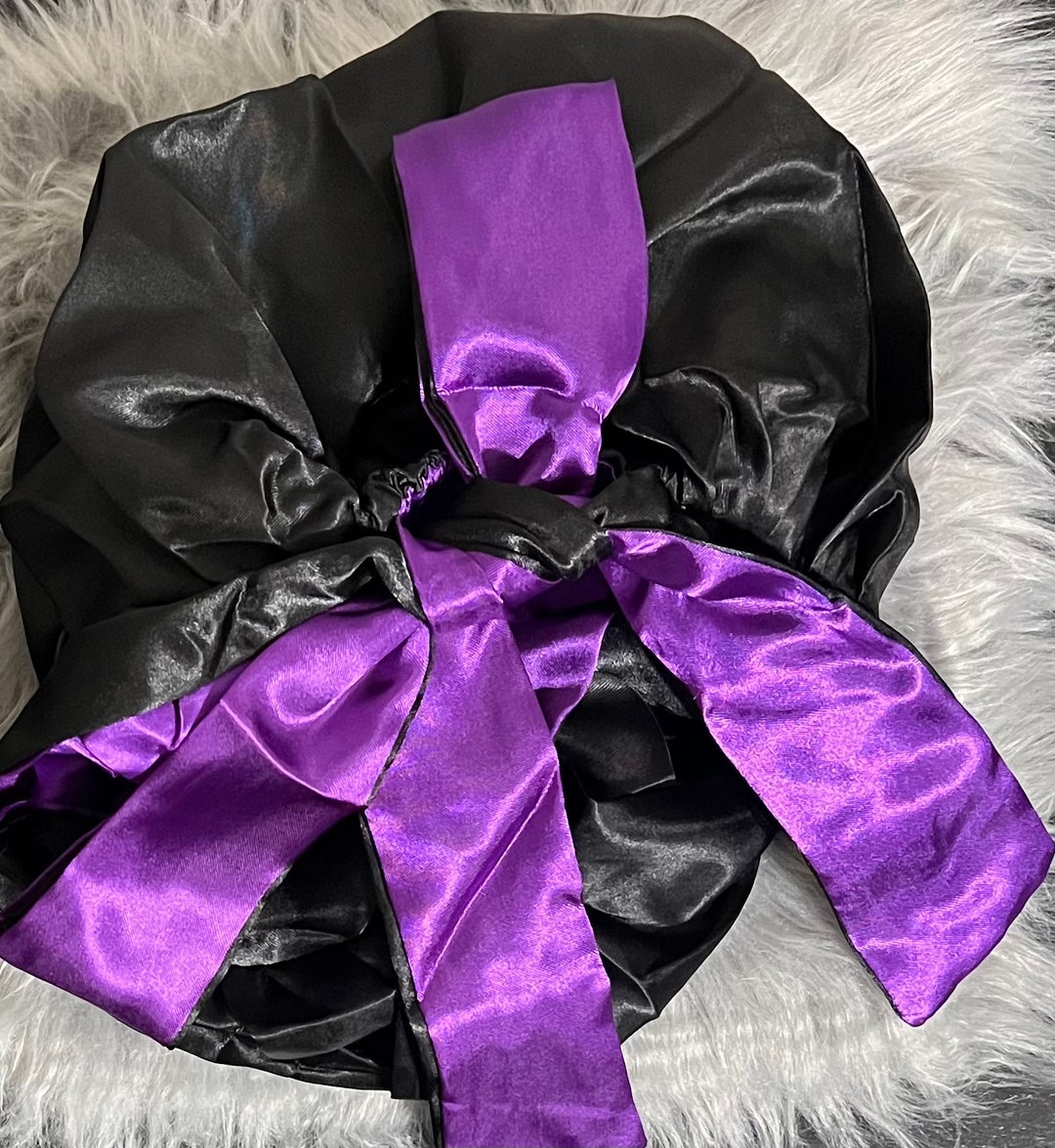 2 Sided Reversible Tie Bonnet | Satin-lined| Satin Ties | Multiple ...