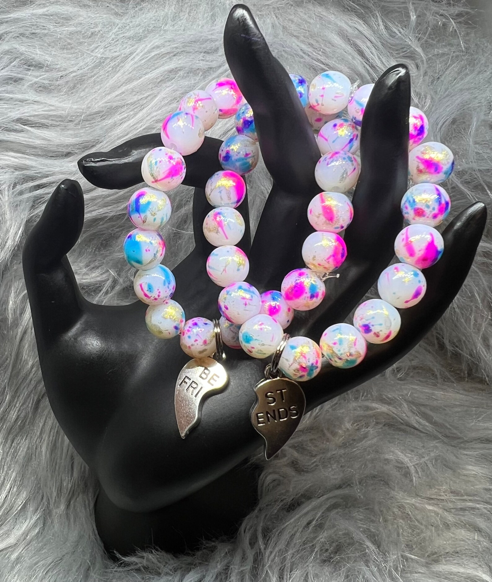 Best Friend Beaded Bracelets| BFF Bracelet | Sister Bracelets | Twin ...