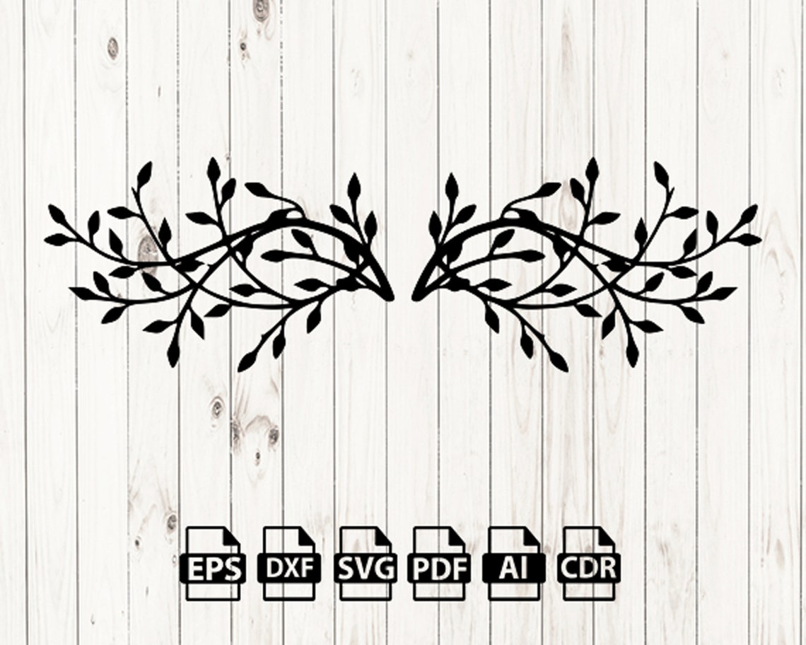 Tree Branch Digital Vector Download Laser Cnc Cut Svg Dxf Pdf - Etsy