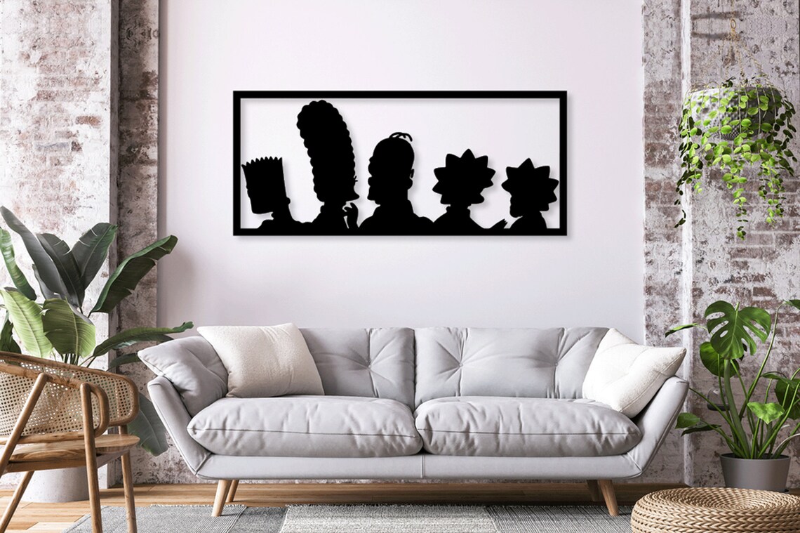 The Simpsons Svg Digital Vector Download Laser Cnc Cut Dxf Pdf - Etsy