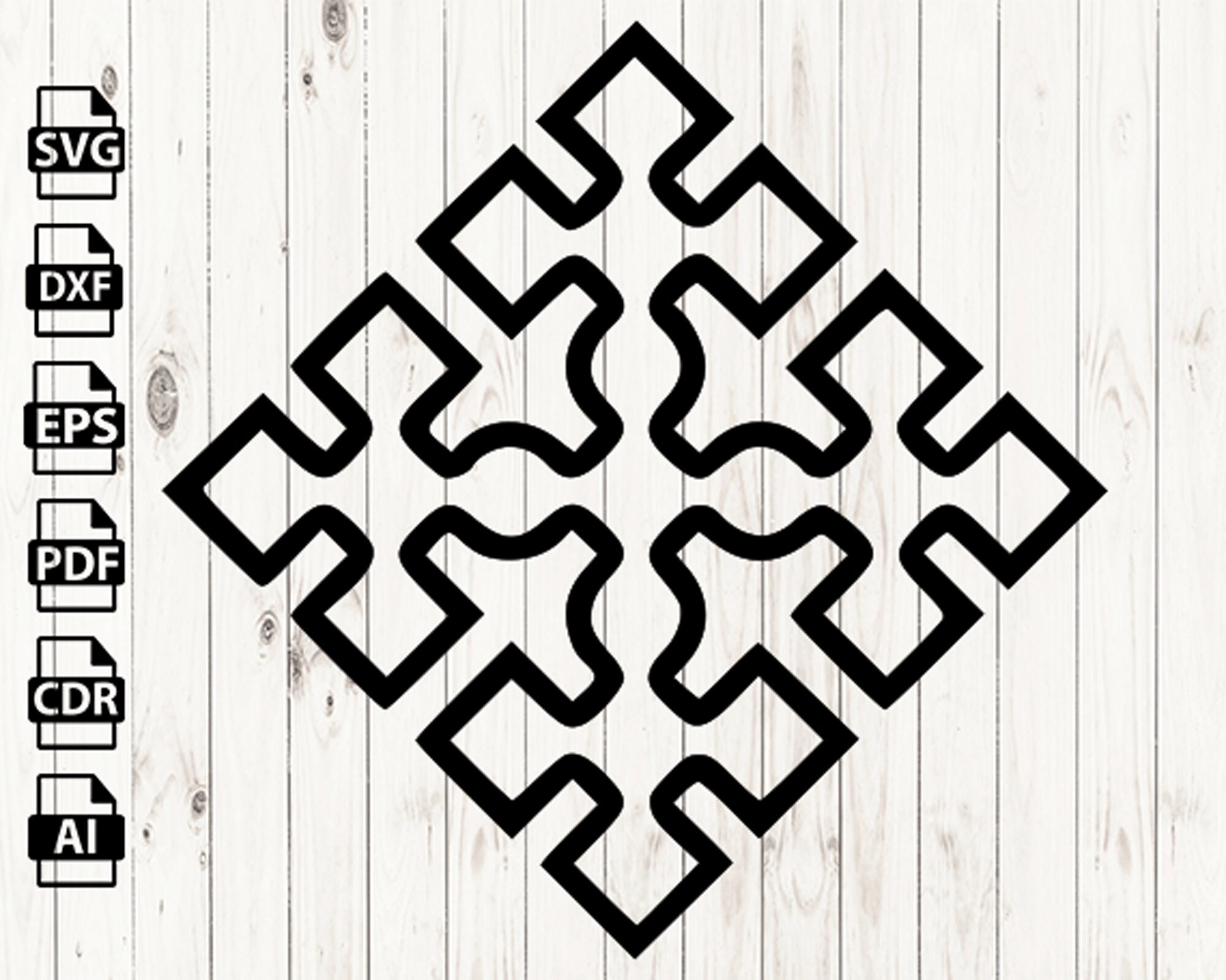 Viking Knot Digital Vector Download Laser Cnc Cut Svg Dxf Pdf - Etsy