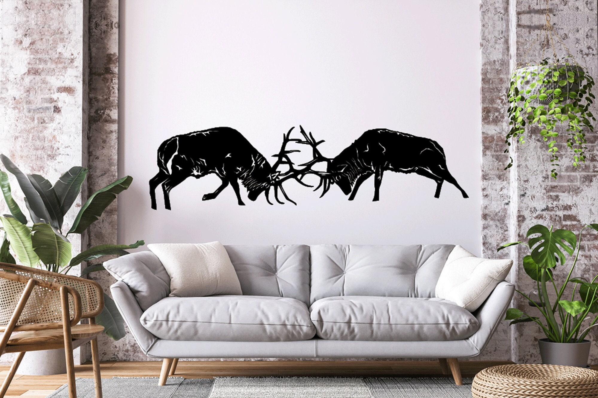 Deer Horn Digital Vector Download Laser Cnc Cut Svg Dxf Pdf - Etsy