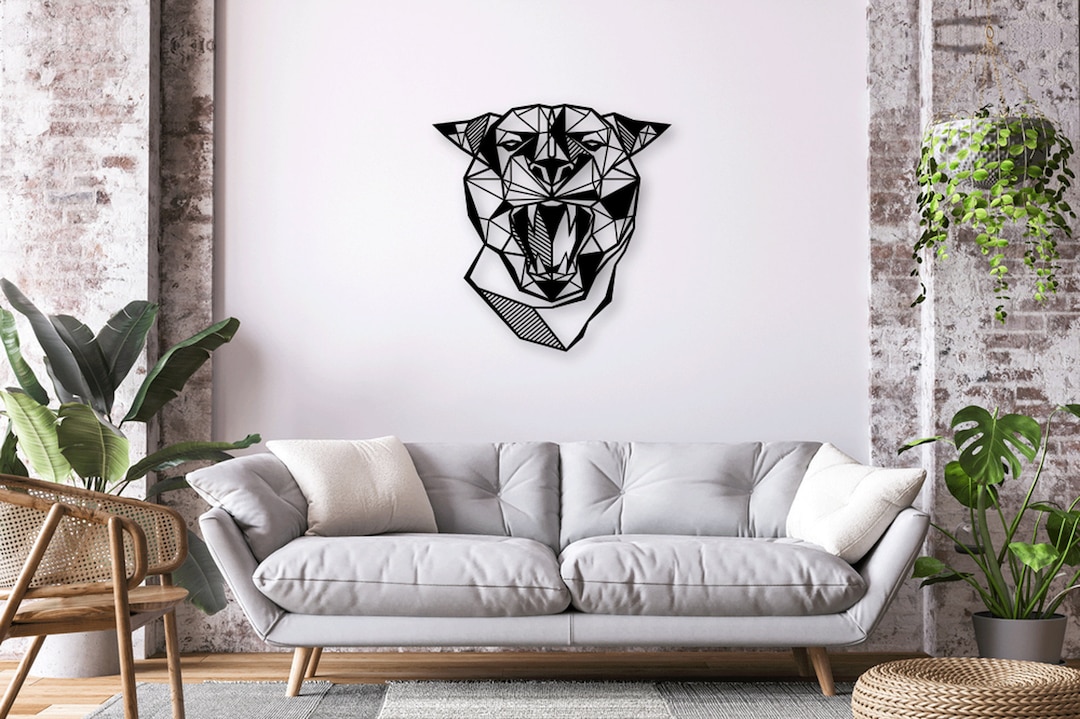 Puma Geometric Digital Vector Download Laser Cnc Cut Svg Dxf - Etsy