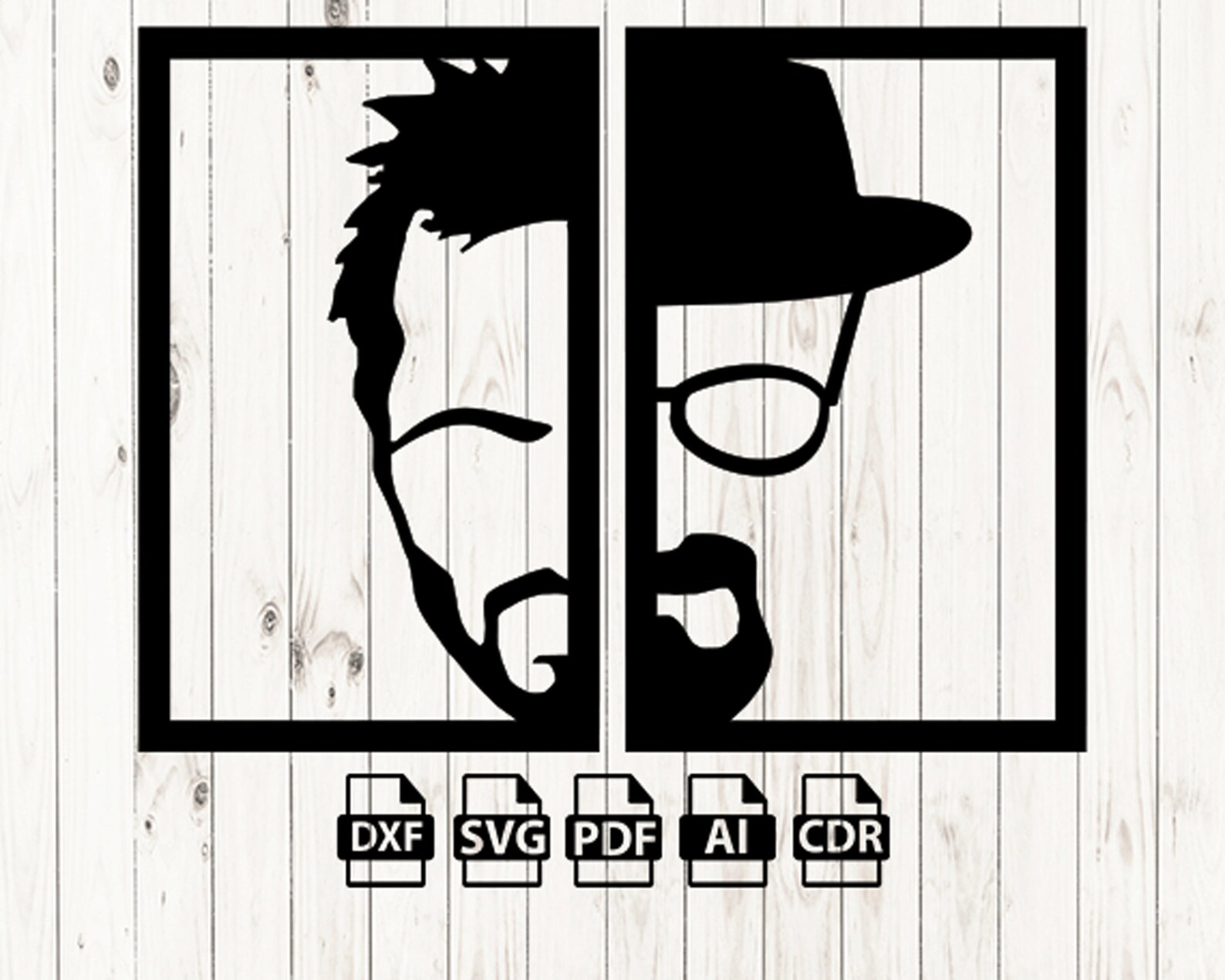 Breaking Bad Digital Vector Download Laser Cnc Cut Svg Dxf Pdf Cdr ...