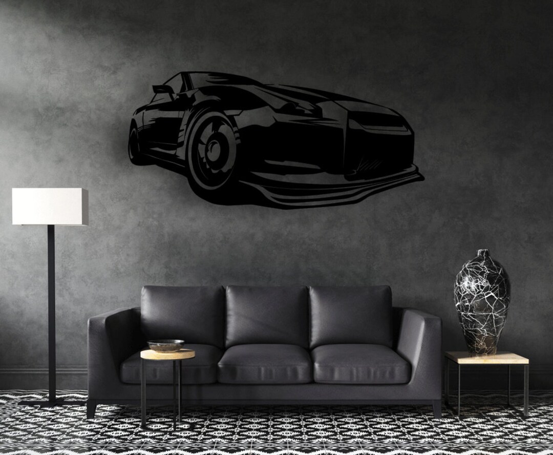 Nissan GT-R Digital Vector Download Laser Cnc Cut Svg Dxf Pdf Cdr Files ...