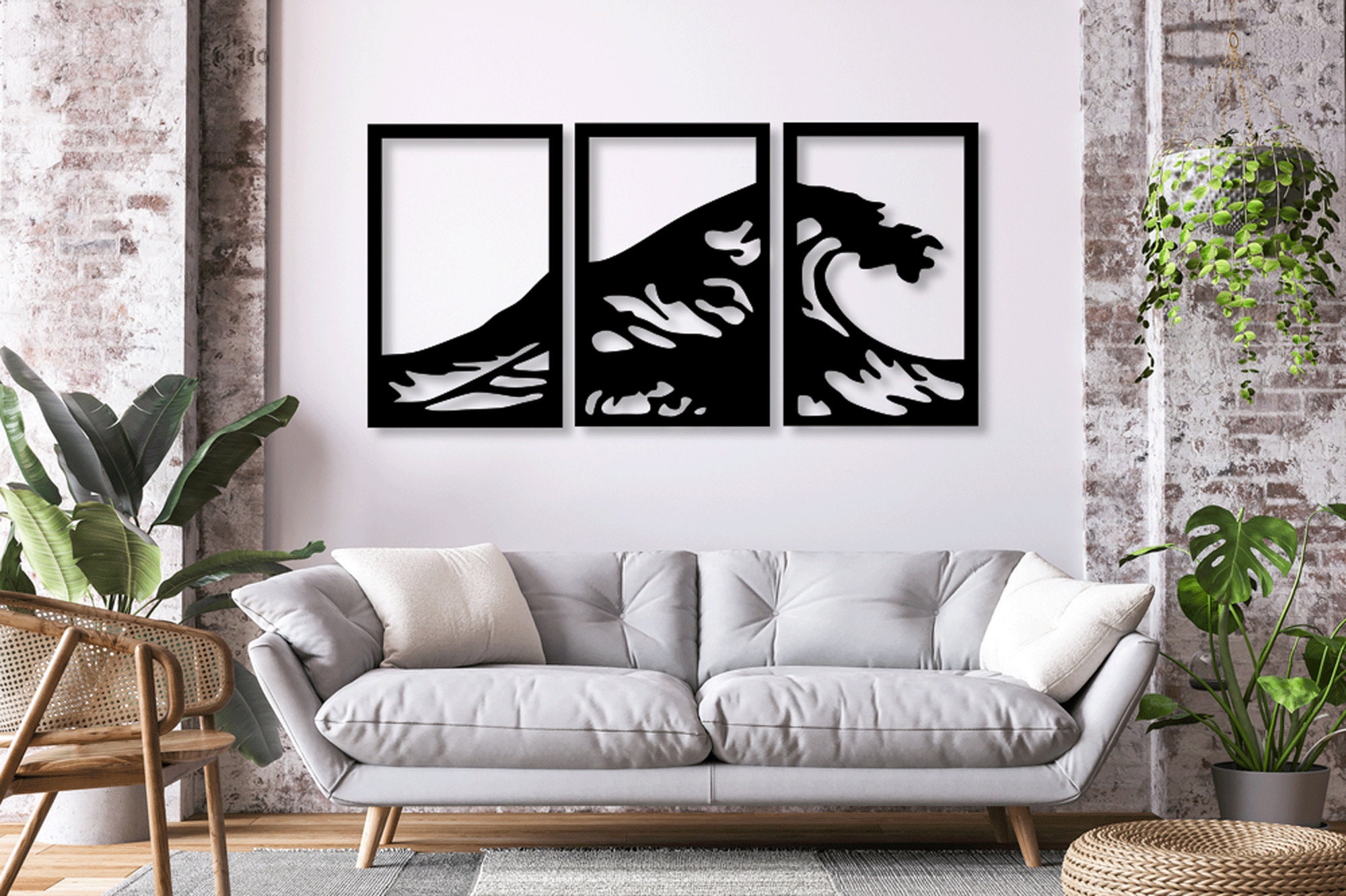 Wave Panel Digital Vector Download Laser Cnc Cut Svg Dxf Pdf Eps Ai Cdr ...