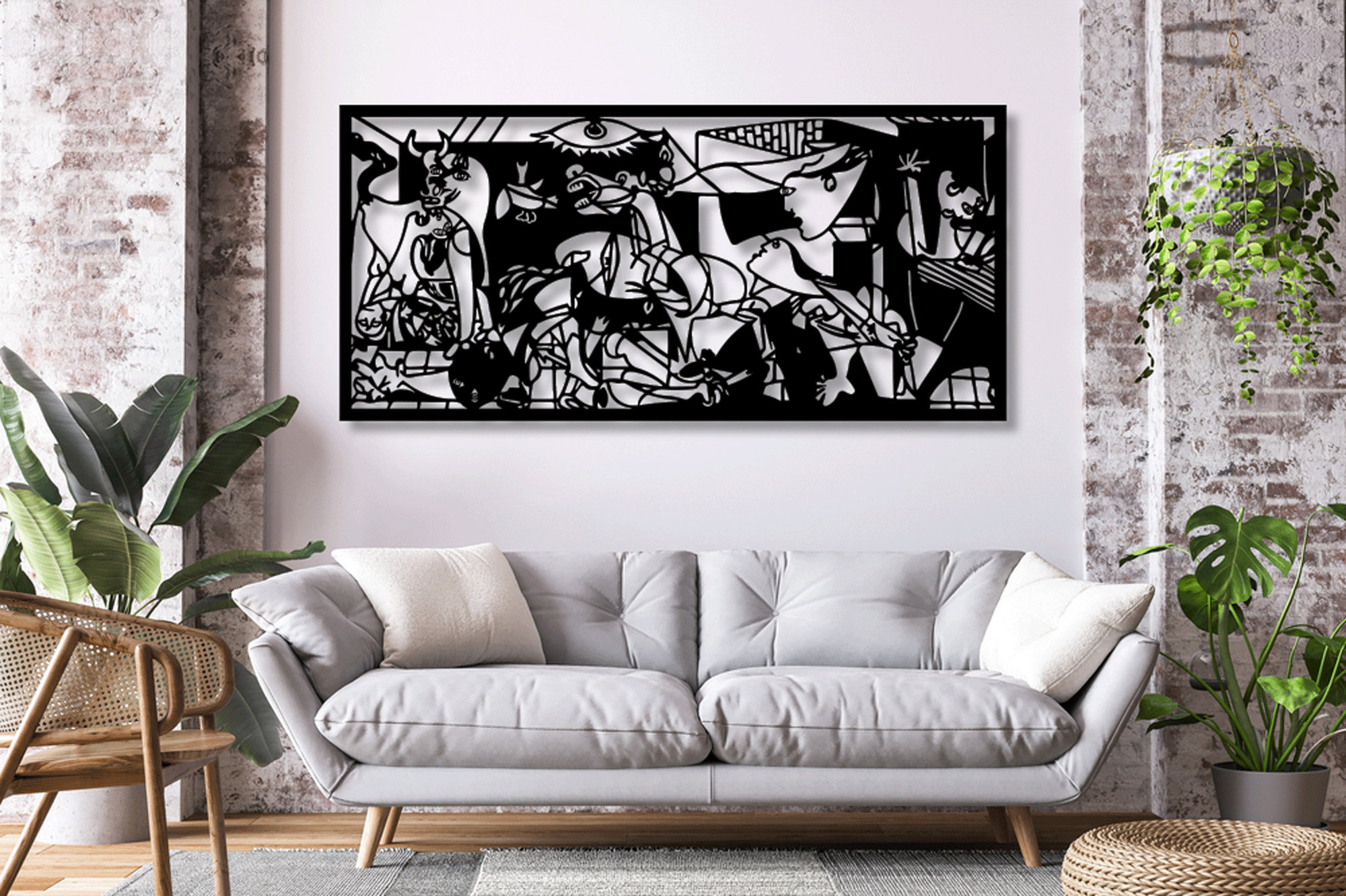 Guernica Picture Picasso Vector Download Laser Cnc Cut Svg Dxf - Etsy