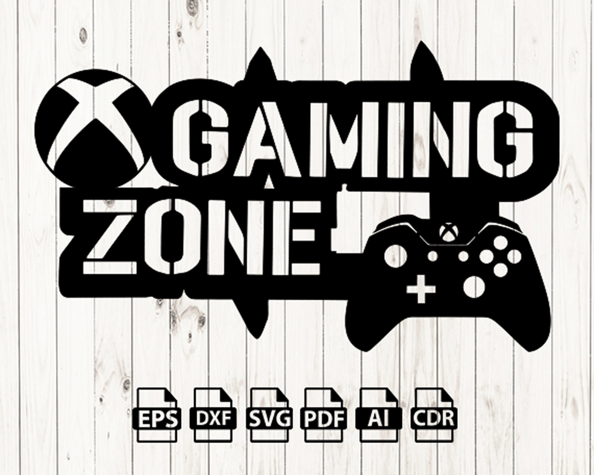 Gaming Zone Digital Vector Download Laser Cnc Cut Svg Dxf Pdf Eps Ai ...