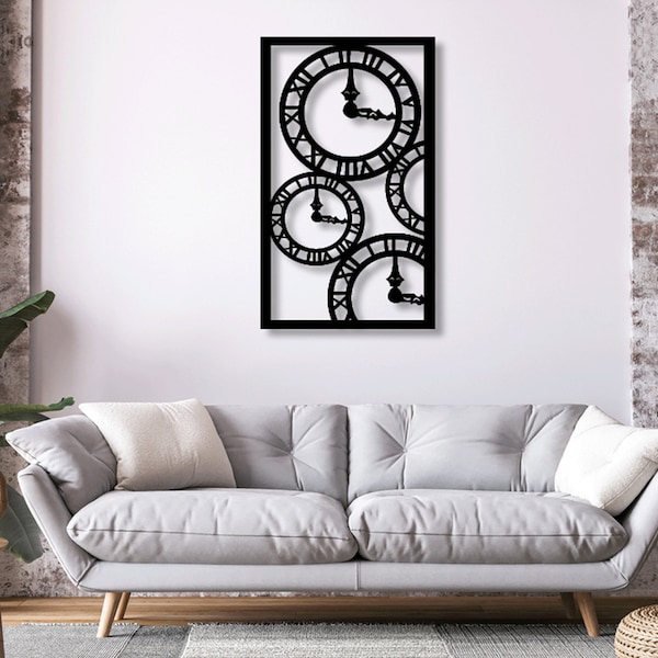Decorative Digital Wall Clock - Etsy
