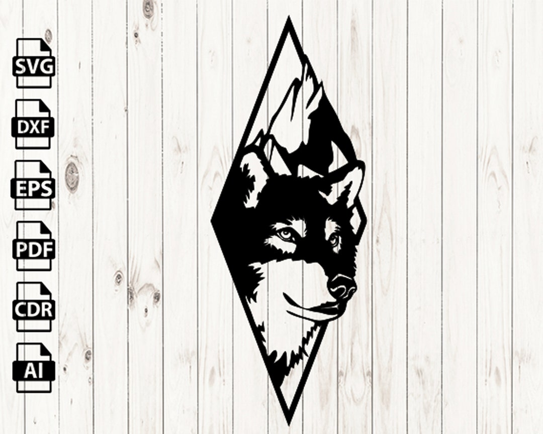 Wolves, Wolf Digital Vector Download Laser Cnc Cut Svg Dxf Pdf Cdr ...
