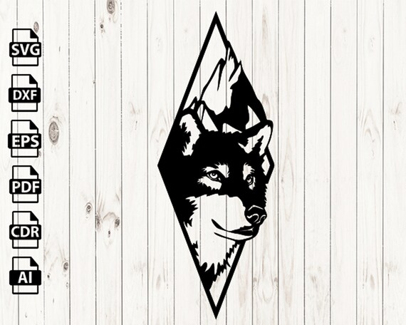Wolves Wolf Digital Vector Download Laser Cnc Cut Svg Dxf Pdf - Etsy