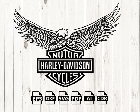 Harley Davidson Eagle Logo Vector