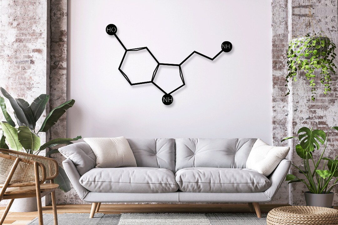 Serotonin Chemistry Symbols Vector Download Laser Cnc Cut Svg Dxf Pdf ...