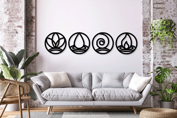 Four Elements Digital Vector Download Laser Cnc Cut Svg Dxf - Etsy