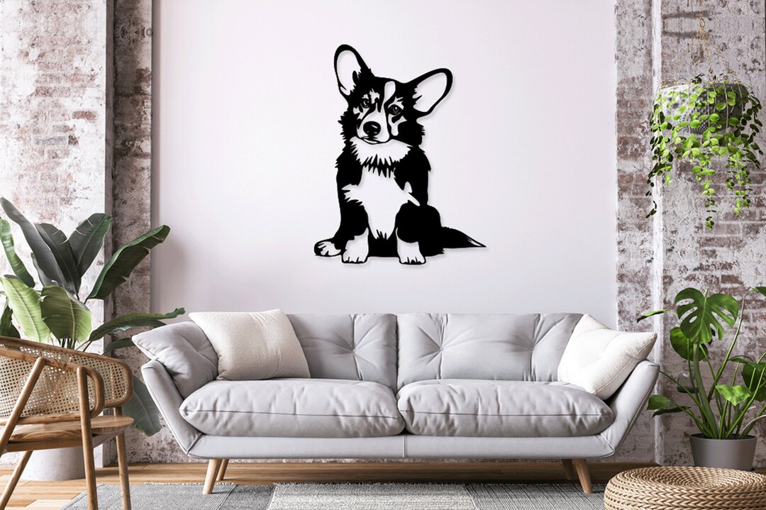 Corgi Dog Design Digital Vector Download Laser Cnc Cut Svg Dxf Pdf Cdr ...