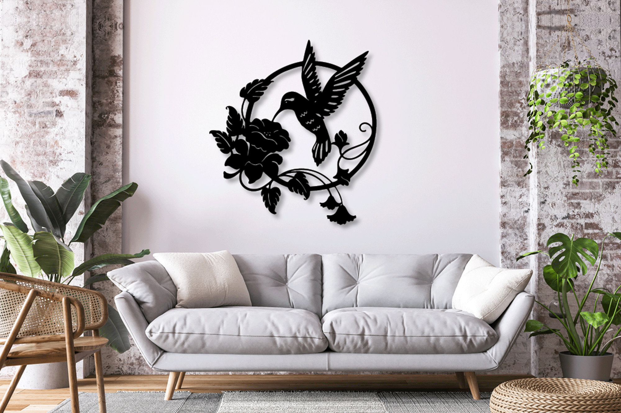 Colibrí floral Digital Vector Descargar Láser Cnc Corte svg - Etsy México