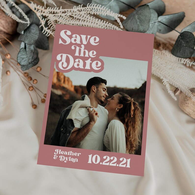 Save the Date / Groovy - Etsy