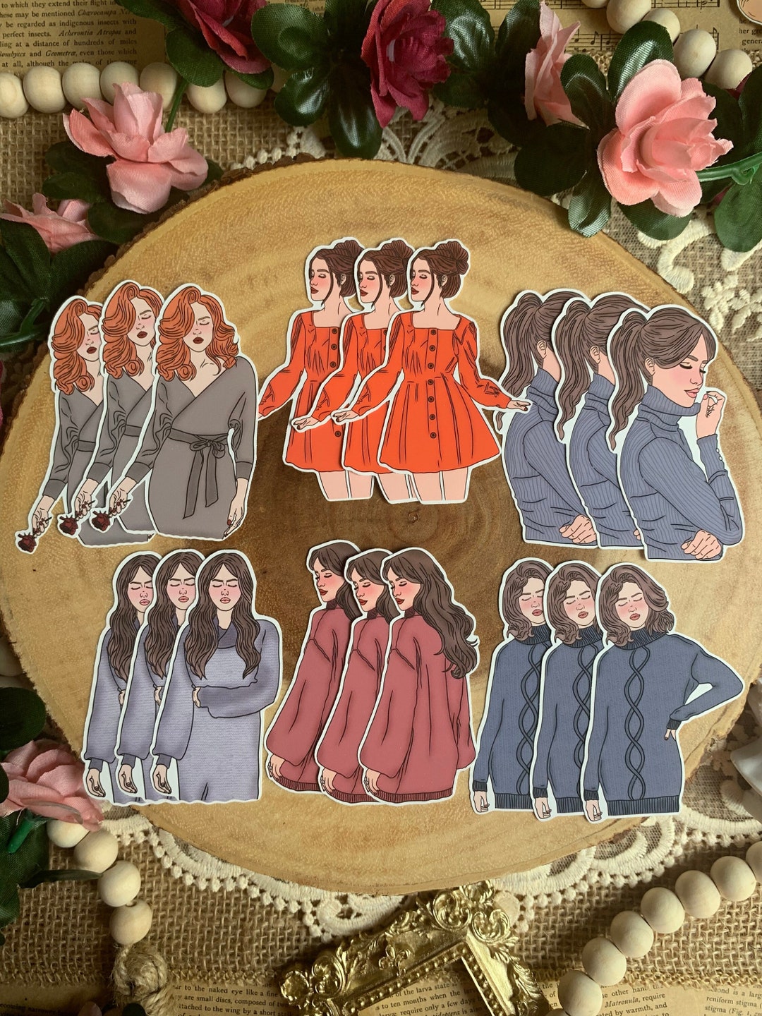 A Girl Named Gigi: Small Autumn Collection | Die Cut Stickers | 6 Girls ...