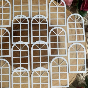 Small Window Die Cut Stickers White 18 Pack - Etsy