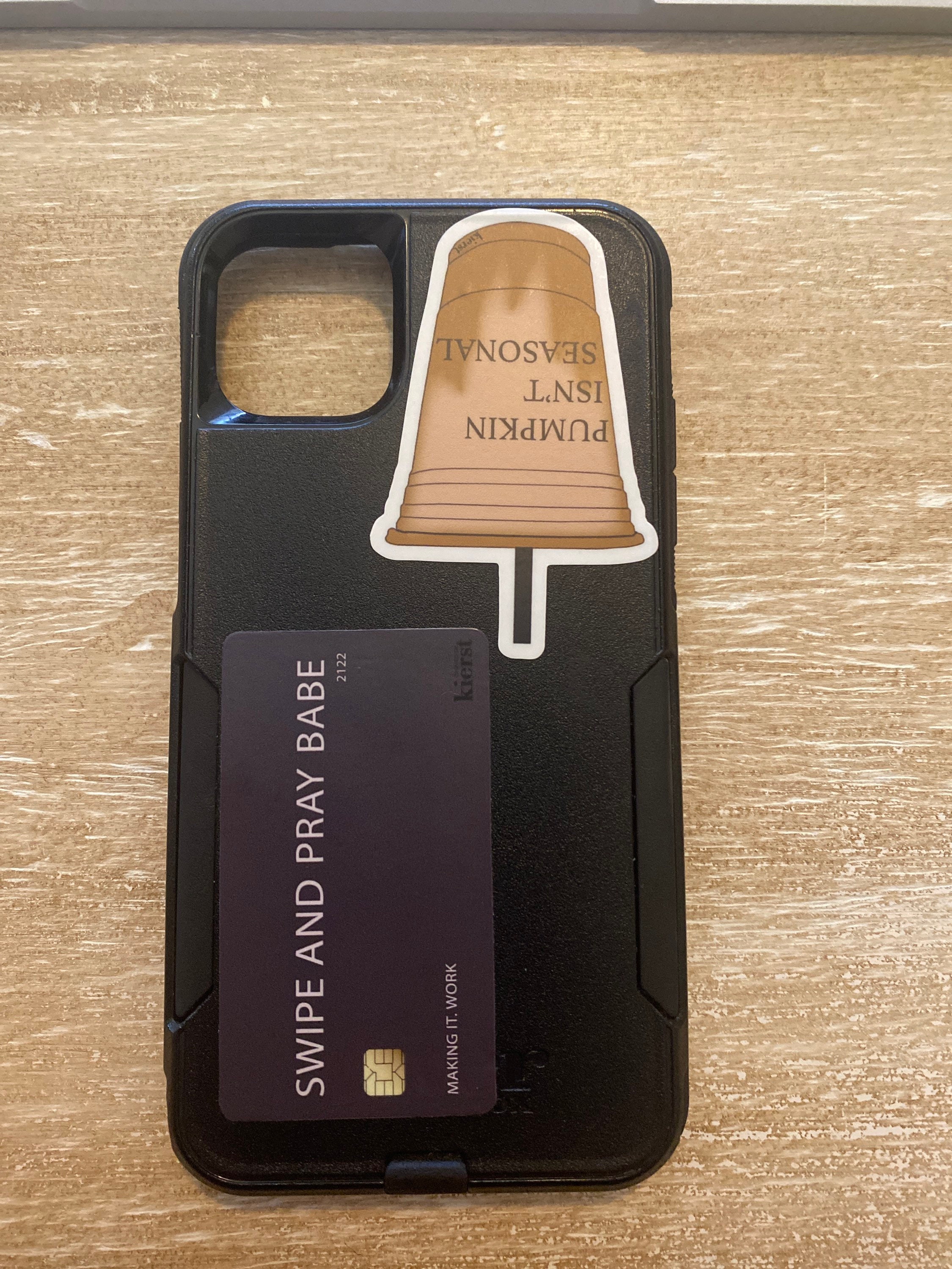 Swipe & Pray Decoration Small Rectangle Sticker NOT for Card - Etsy