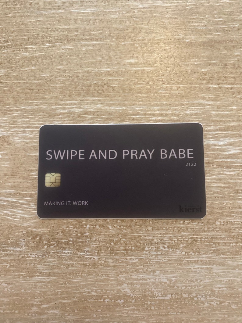 Swipe & Pray Decoration Small Rectangle Sticker NOT for Card - Etsy