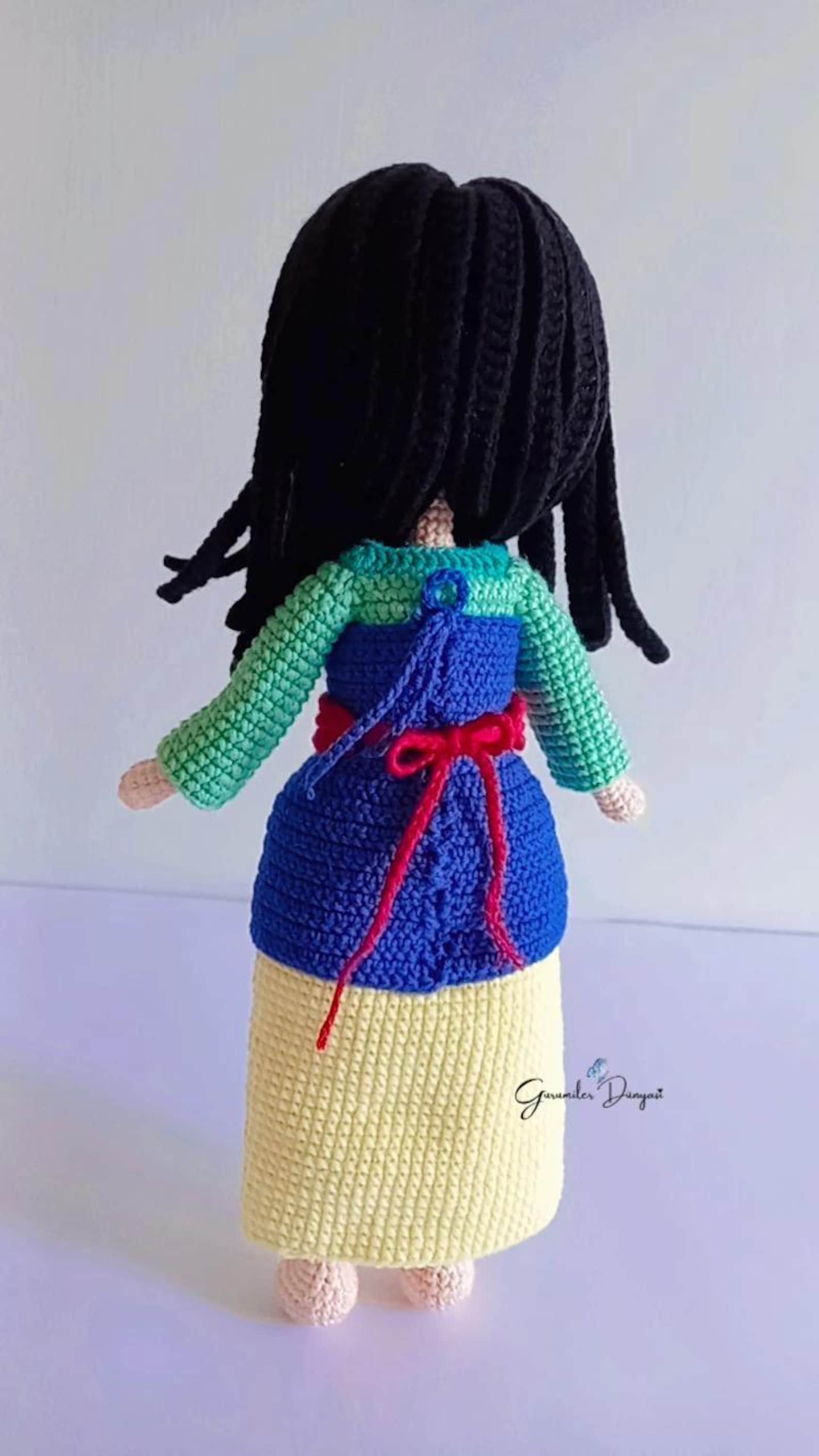 Crochet Doll Pattern: Amigurumi Doll Mulan (PDF English) - Etsy