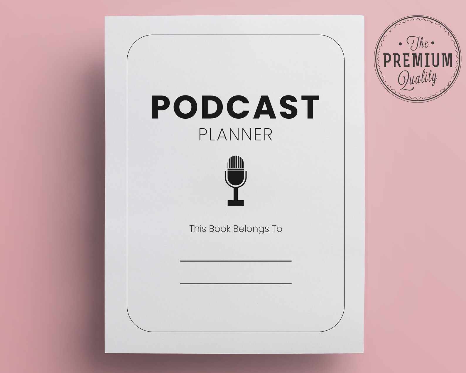 Podcast Planner 8.5X11 Inches Ready to Upload PDF Commercial Use KDP ...