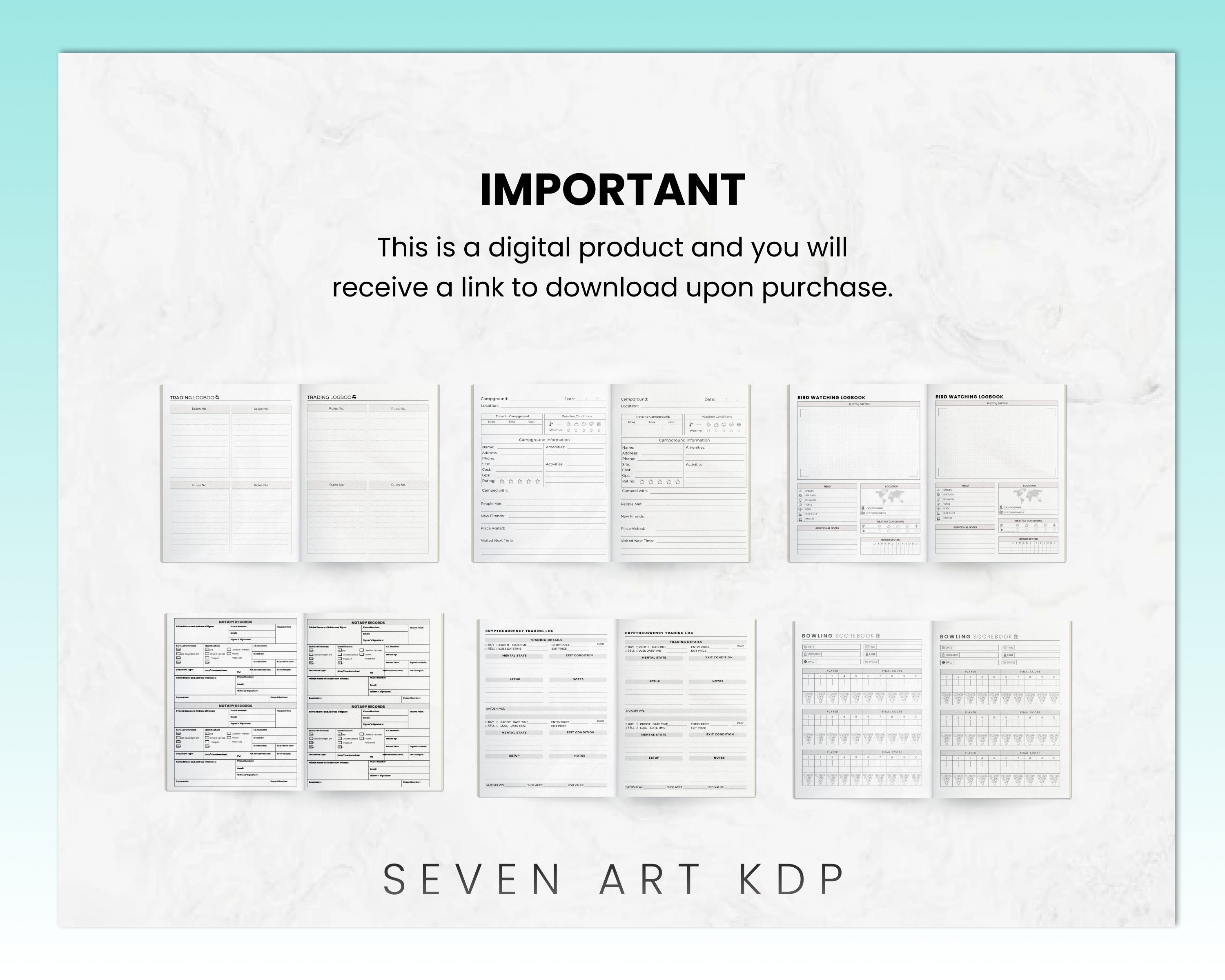 30+ KDP Interior Template Bundle, Canva Editable Logbooks, Low Content ...