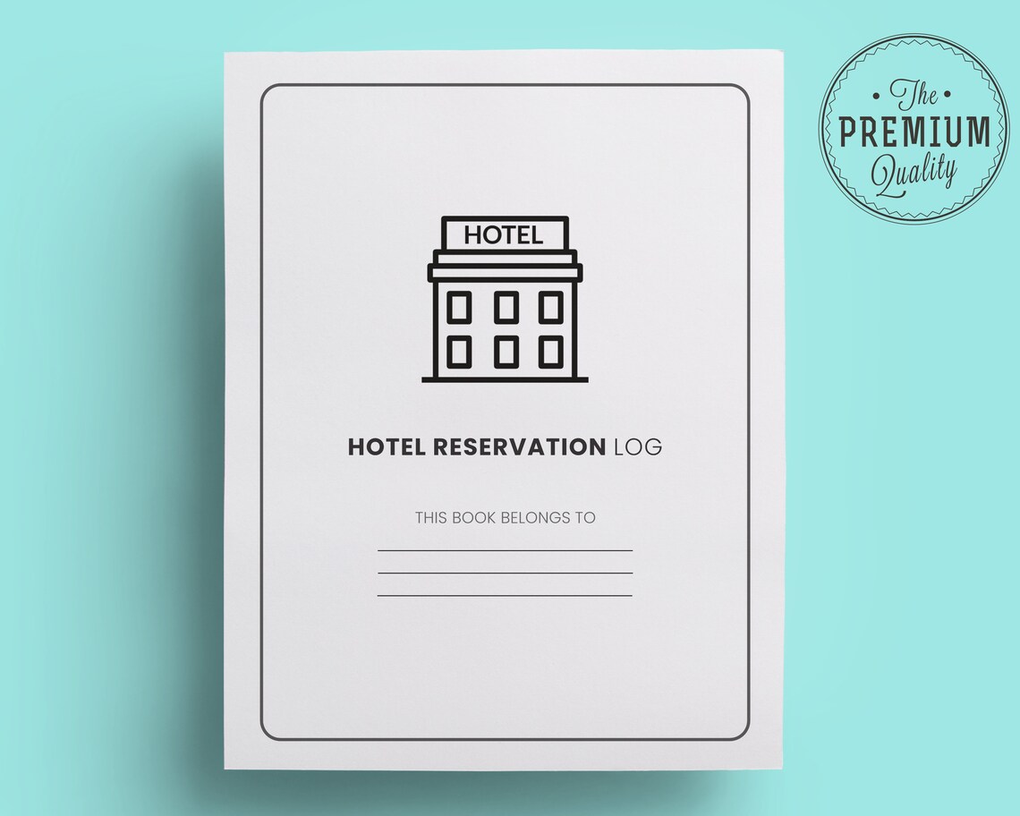 Hotel Reservation Log KDP Interior Template 8.5x11 Inches 120 Page ...