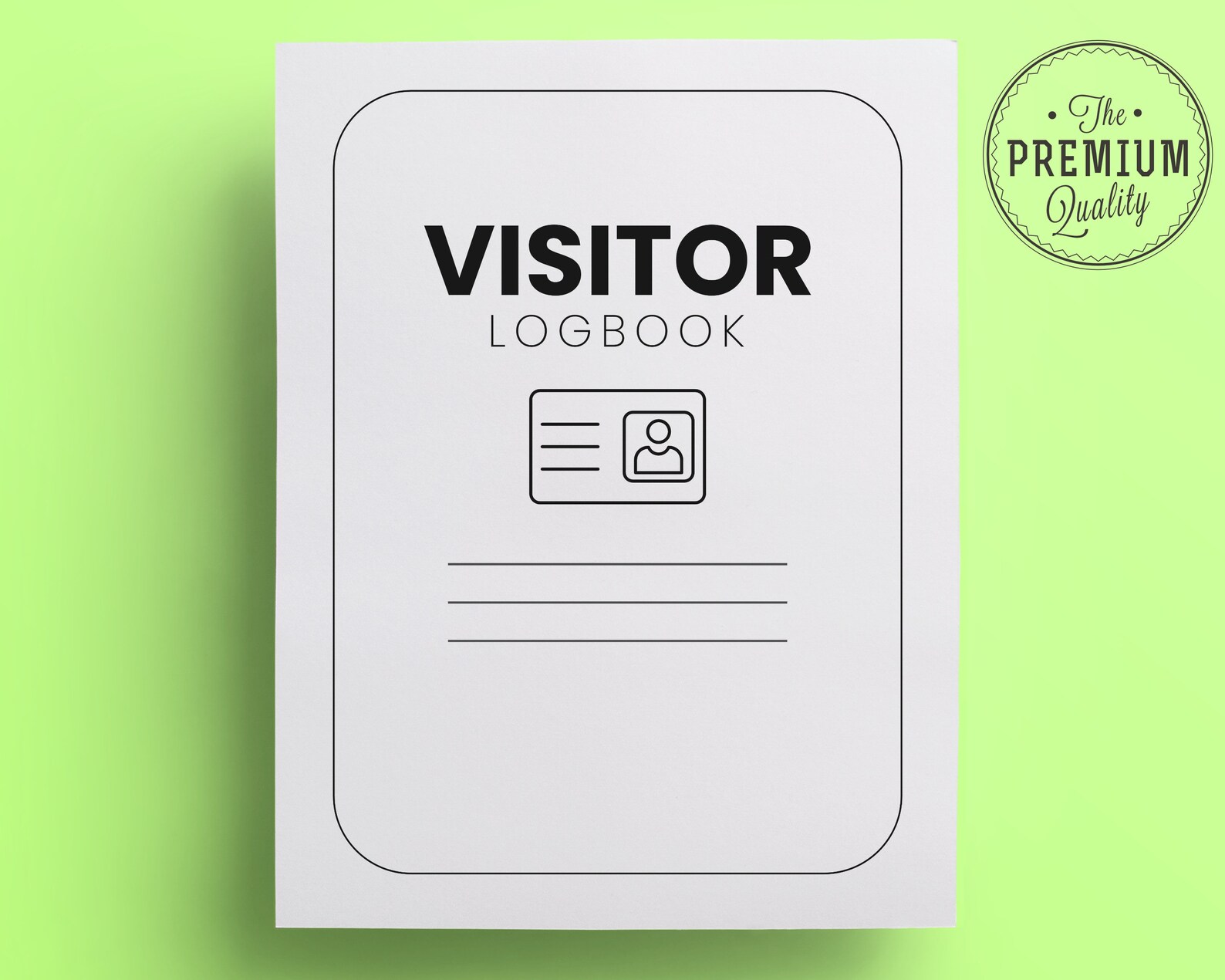 Visitor Logbook KDP Journal 120 Pages 8.5x11 Ready to Upload PDF ...