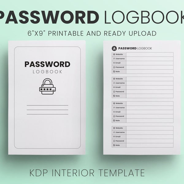 Password Notebook - Etsy