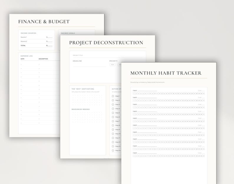 Ultimate Life Planner | Printable Life Organizer | Digital ADHD Planner ...