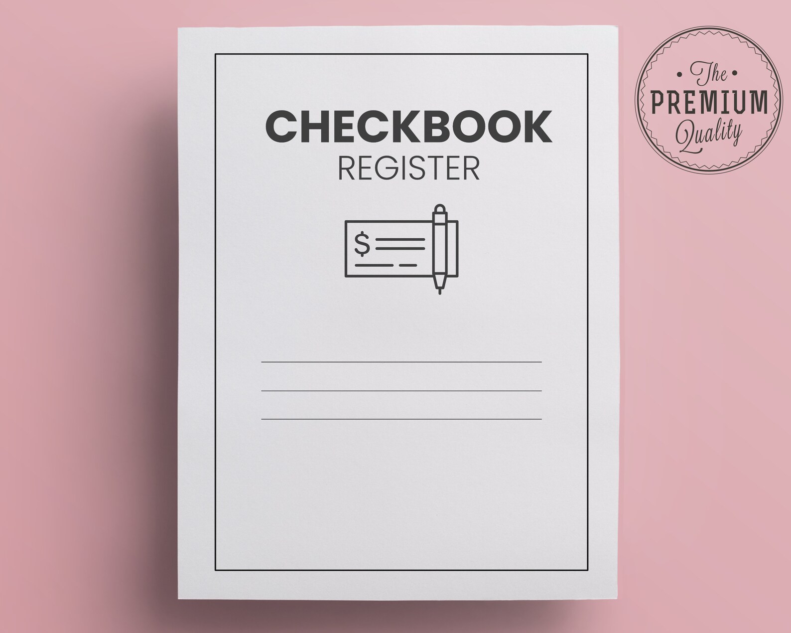 Printable Checkbook Register, Finance Tracker Template (PDF) - Etsy