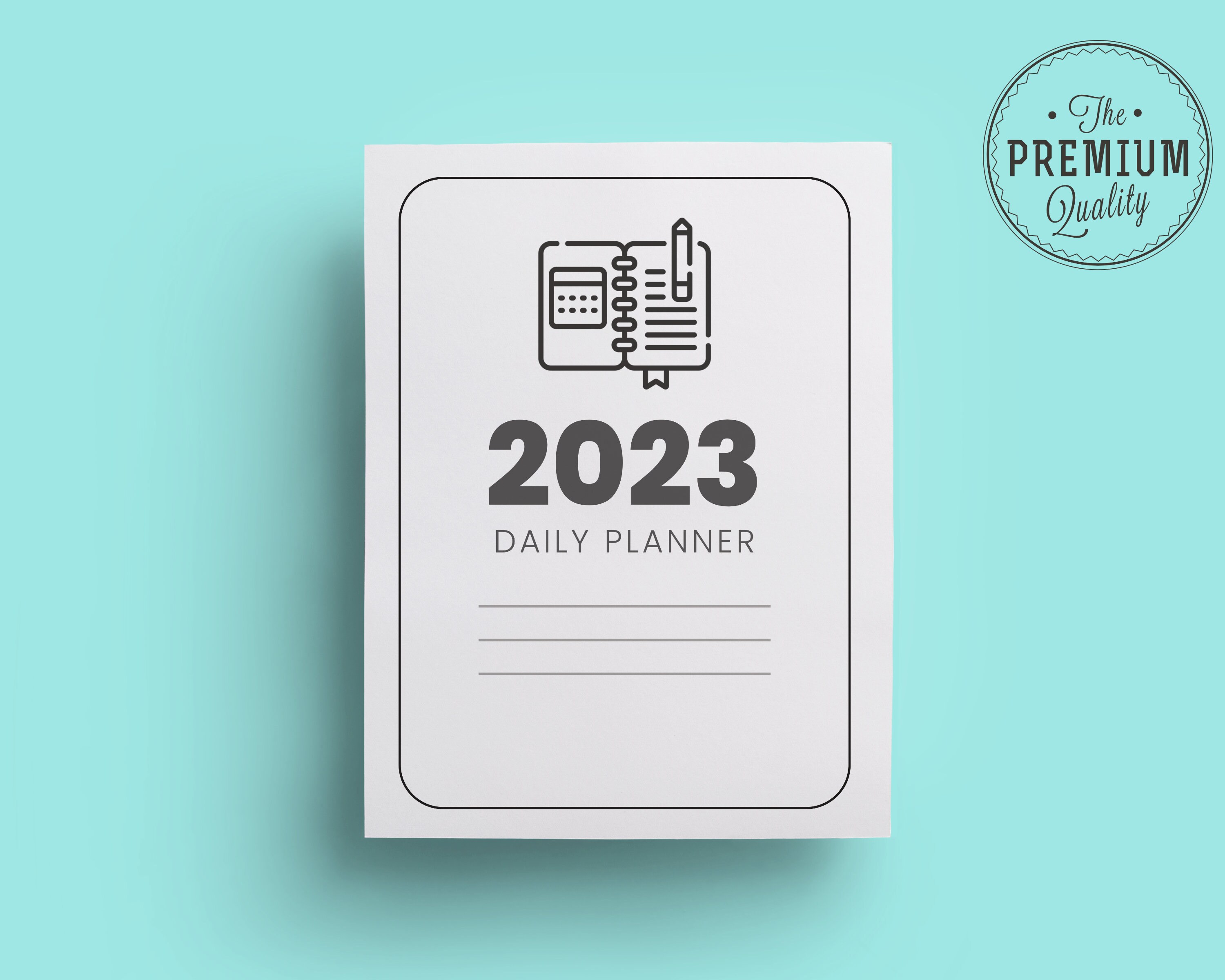 2023 Daily Planner KDP Journal 390 Pages 8.5x11 Ready to - Etsy