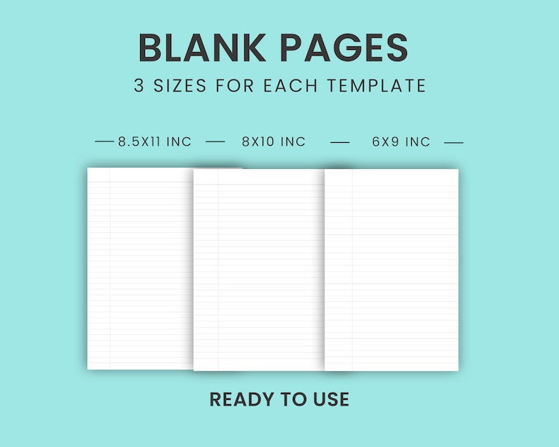 KDP Interiors Bundle: Blank Lined, Dot Grid, Grid Paper (120 Page ...