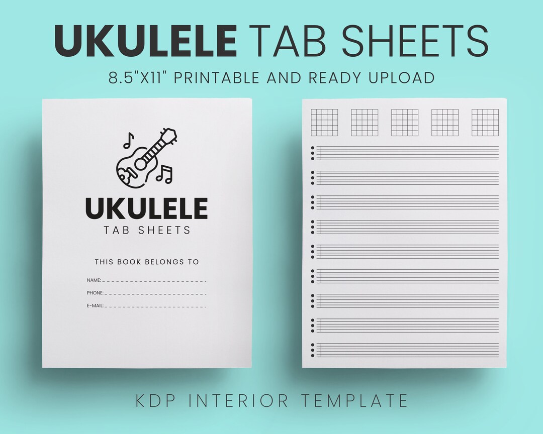 Approved KDP Printable Ukulele Blank Chord Chart. Ukulele Chord ...