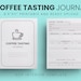 Coffee Tasting Journal PDF Printable Download | Template Sheet to ...