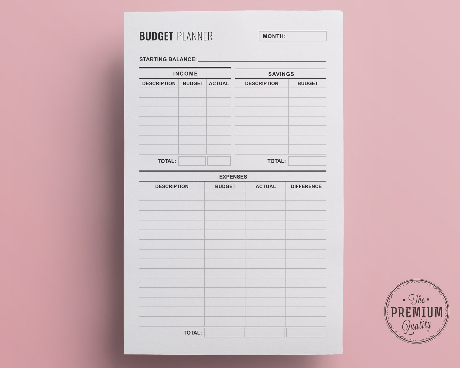 Budget Planner 6X9 Inches Ready to Upload PDF I Commercial Use I KDP ...