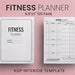 Fitness Planner KDP Interior - 8.5 X 11 Commercial Use Ready to Upload ...