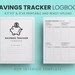 Savings Tracker Logbook 6x9 and 8.5X11 Inches | Money Challenge | Ready ...