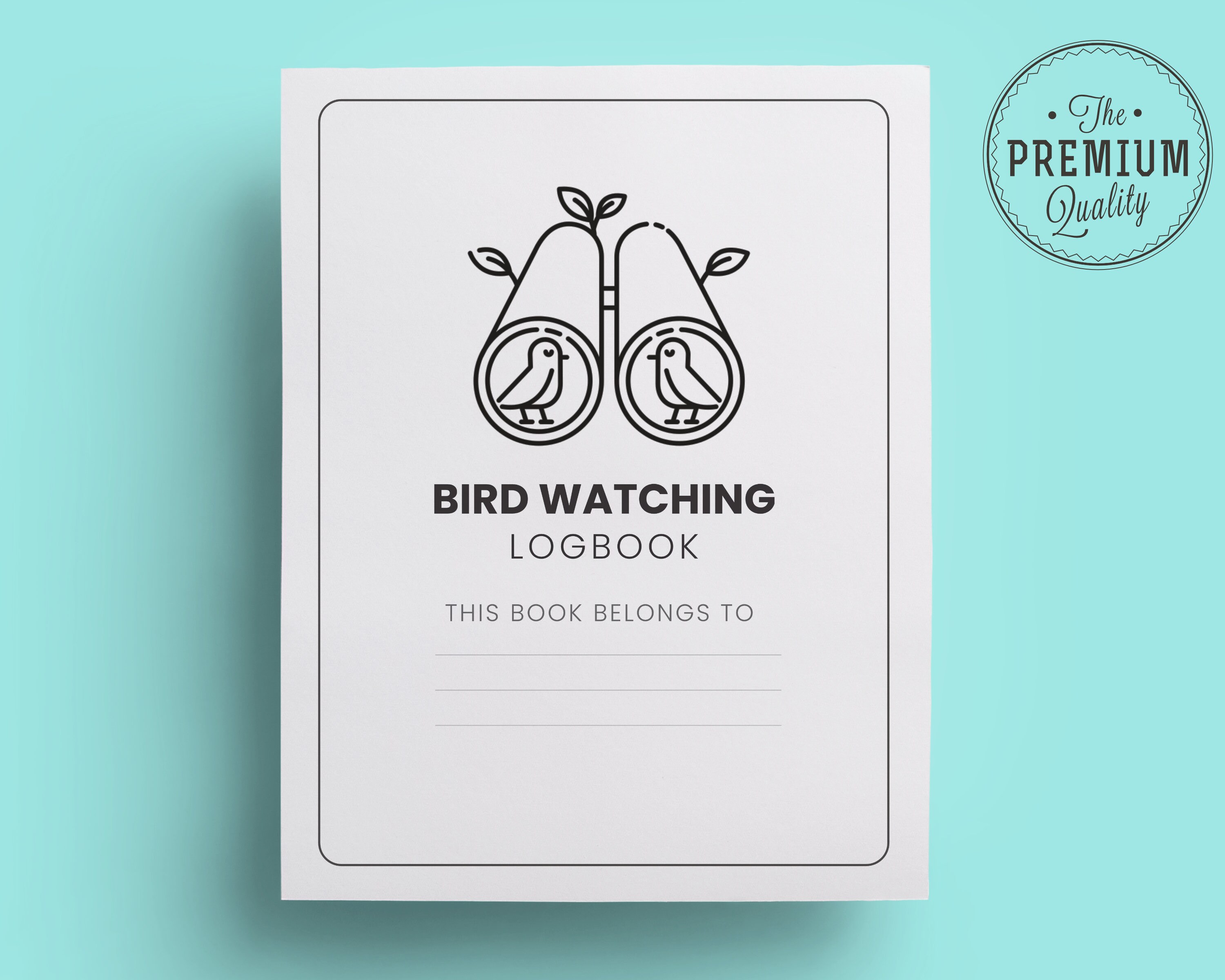 Bird Watching Logbook | KDP Interior | 8.5x11 Inches (with Bleed ...